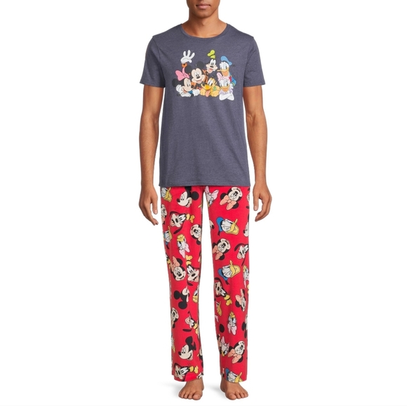 Disney | Pants | Nwt Mens Mickey Mouse Pajama Set | Poshmark
